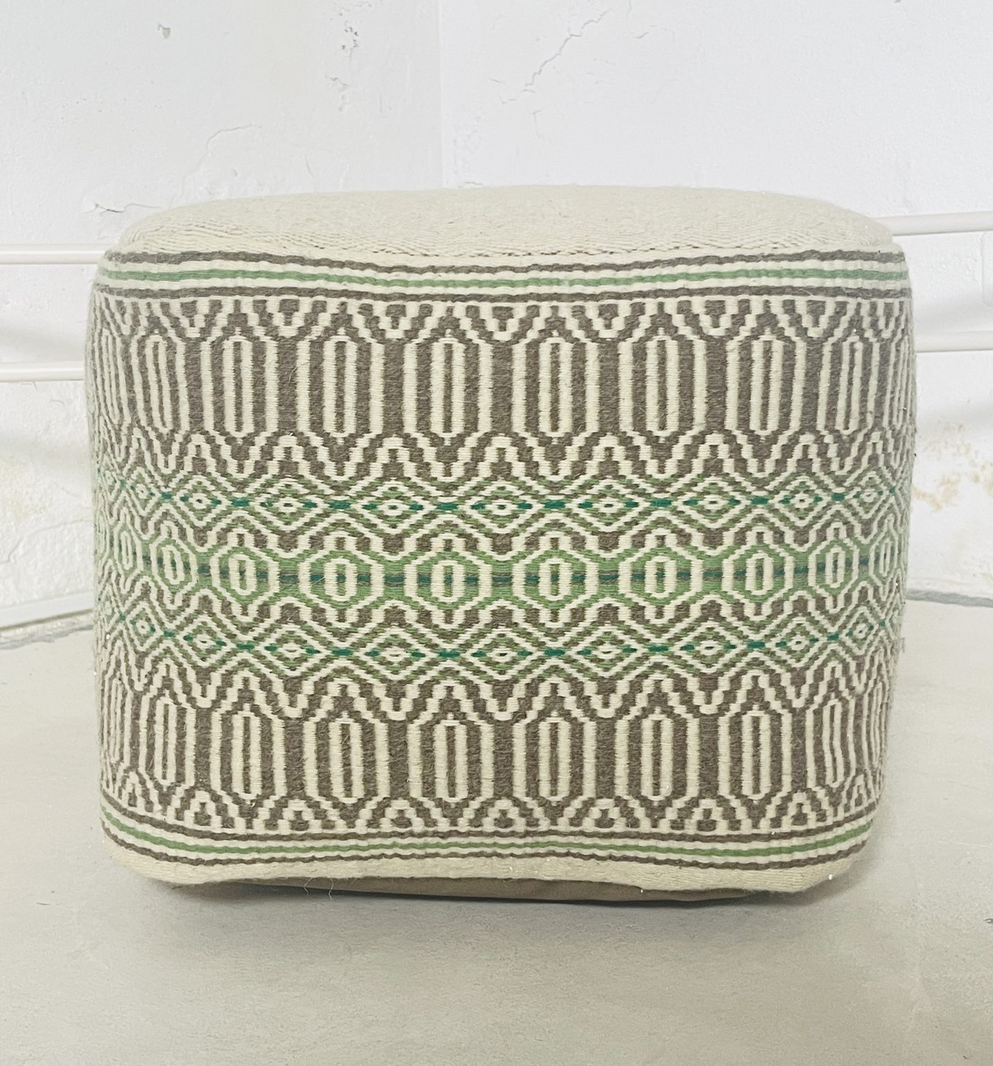 Handmade Woven Puff ( Premium Green Collection) – Fabricaal