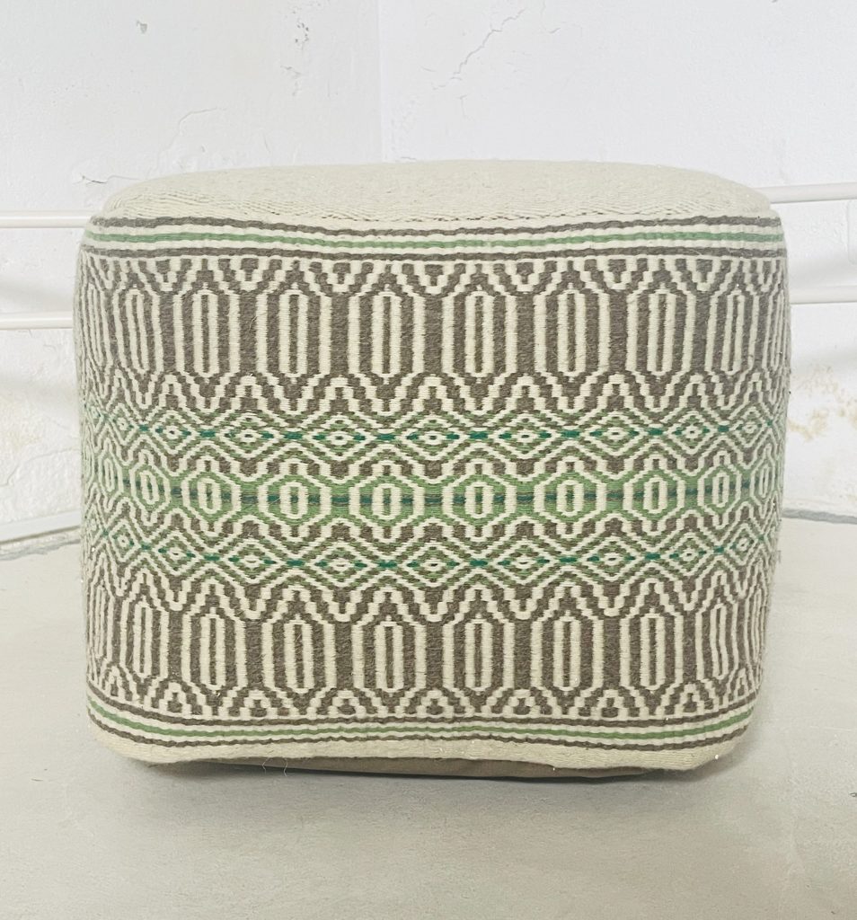 Handmade Woven Puff ( Premium Green Collection) – Fabricaal